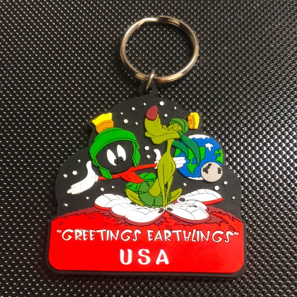 Disney | Accessories | Vintage 9s Marvin The Martian Keychain | Poshmark